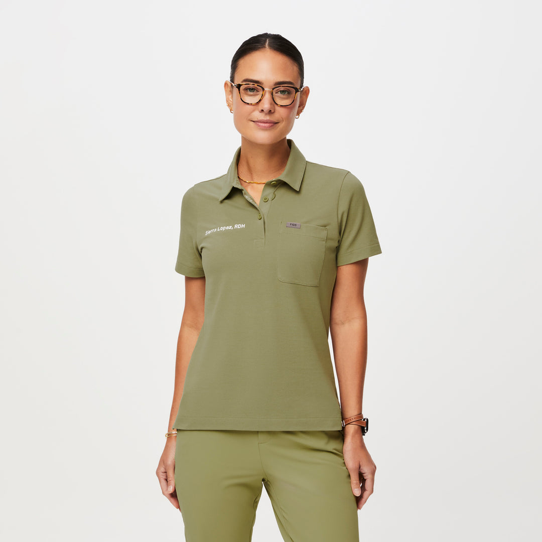 Women’s Slim Technical Pique Shortsleeve Polo™ · FIGS