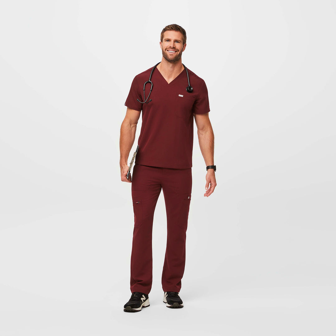 Men's Burgundy Scrubs | FIGS
