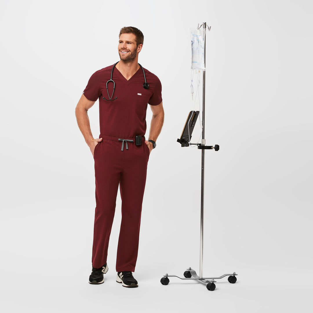 Men's Burgundy Scrubs | FIGS