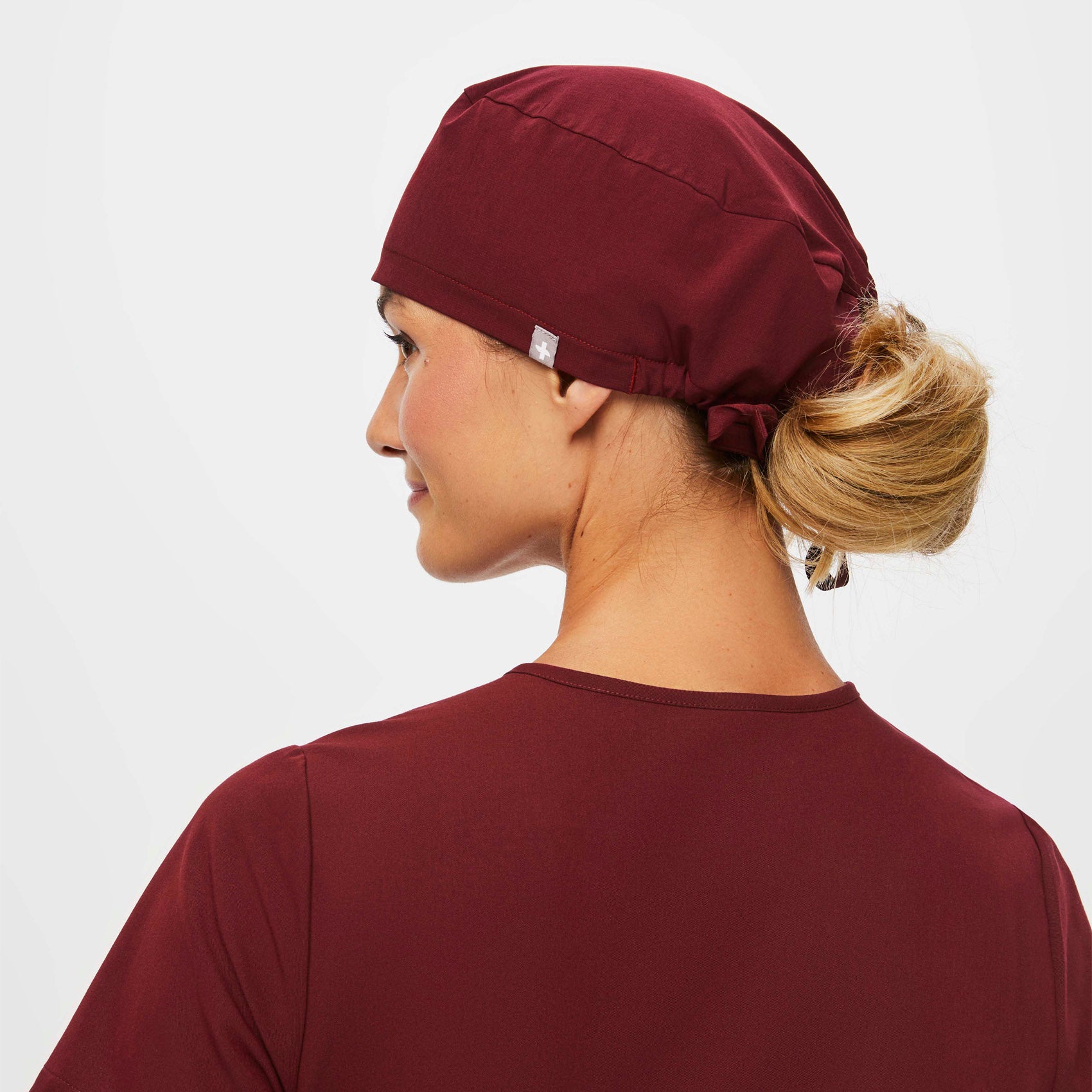 Modern Classic Scrub Cap - Burgundy · FIGS