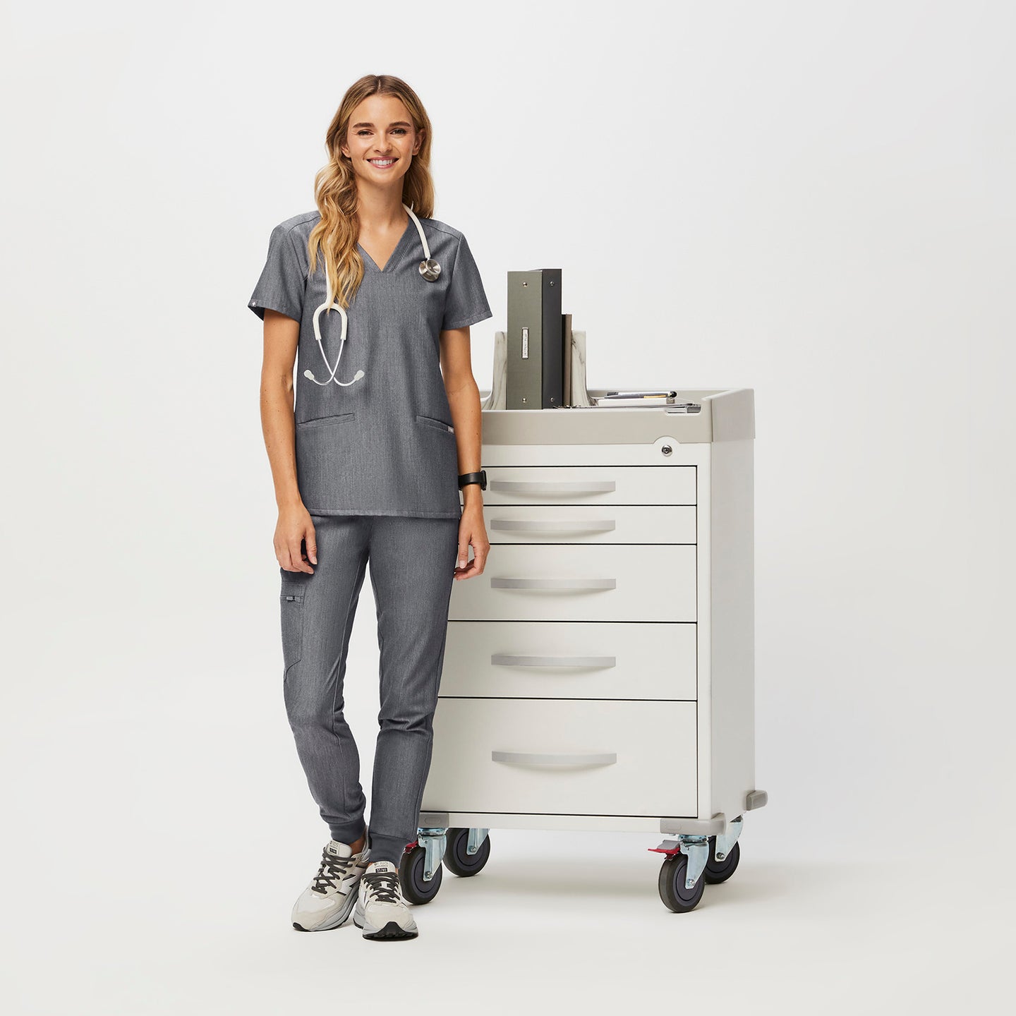 Women's Graphite Scrub Tops | FIGS