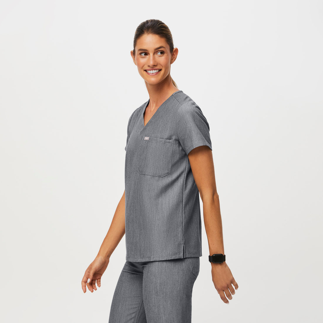 Women's Catarina One-Pocket Scrub Top™ - Graphite · FIGS