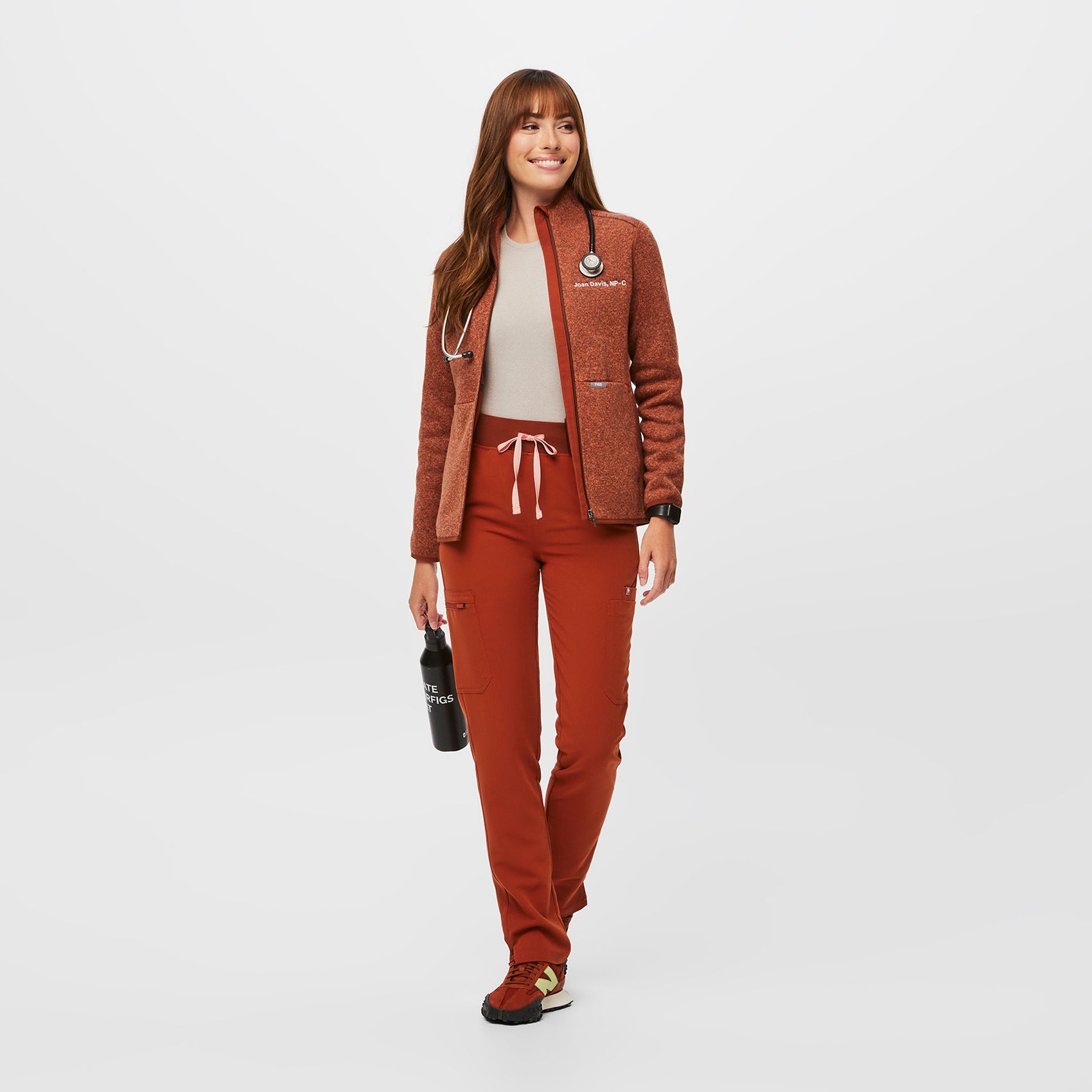 Women’s On-Shift Sweater Knit Jacket™ - Heather Auburn · FIGS