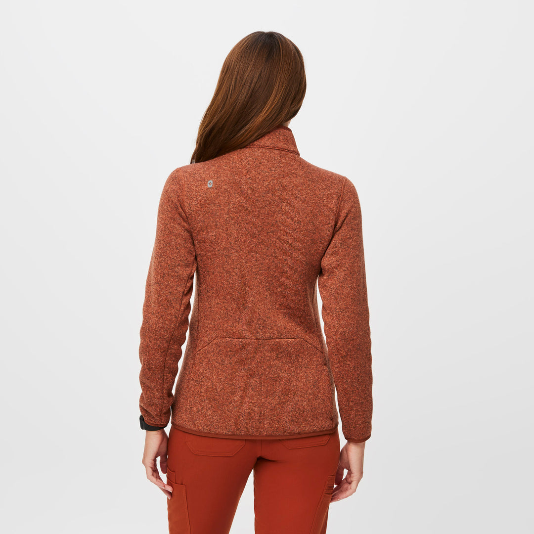 Women’s On-Shift Sweater Knit Jacket™ - Heather Auburn · FIGS