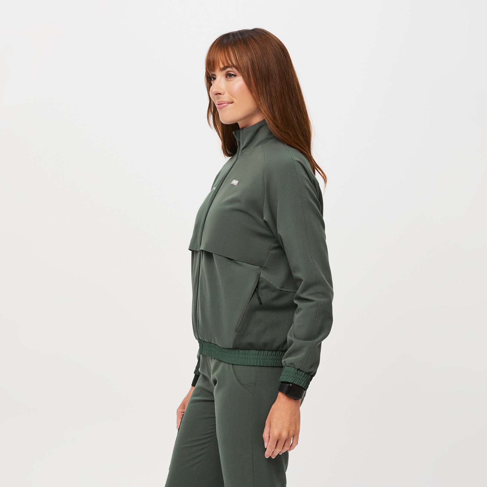 Women’s Sydney Scrub Jacket - Moss · FIGS