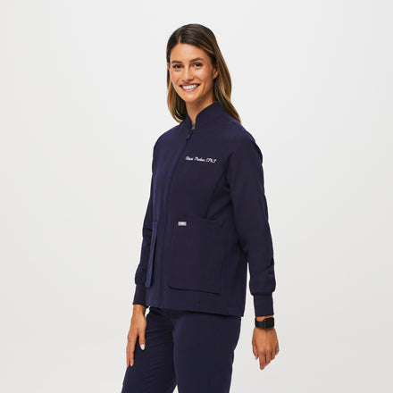 Women's Sebina Scrub Jacket - Navy · FIGS