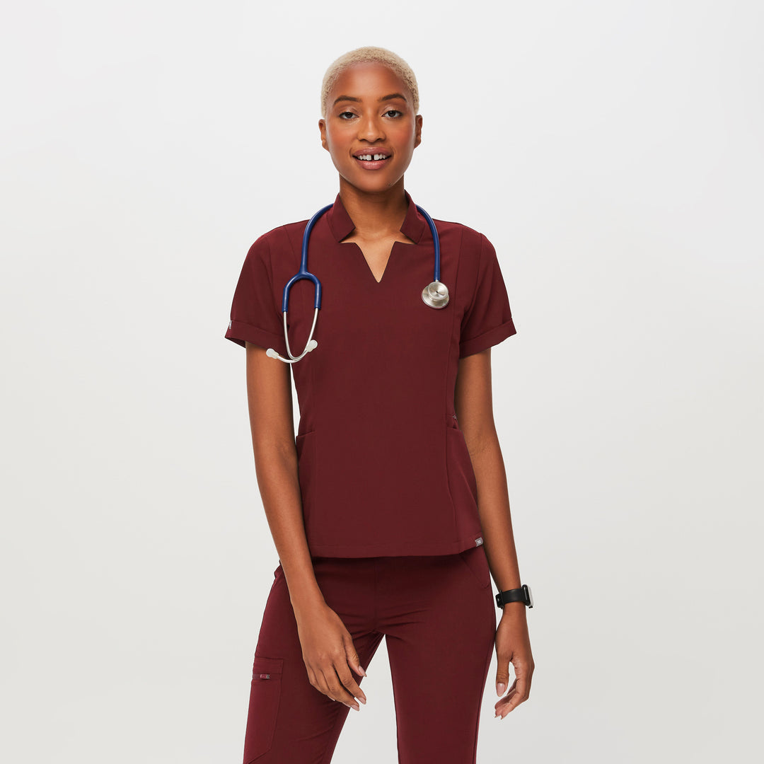 Women's Burgundy Scrubs | FIGS