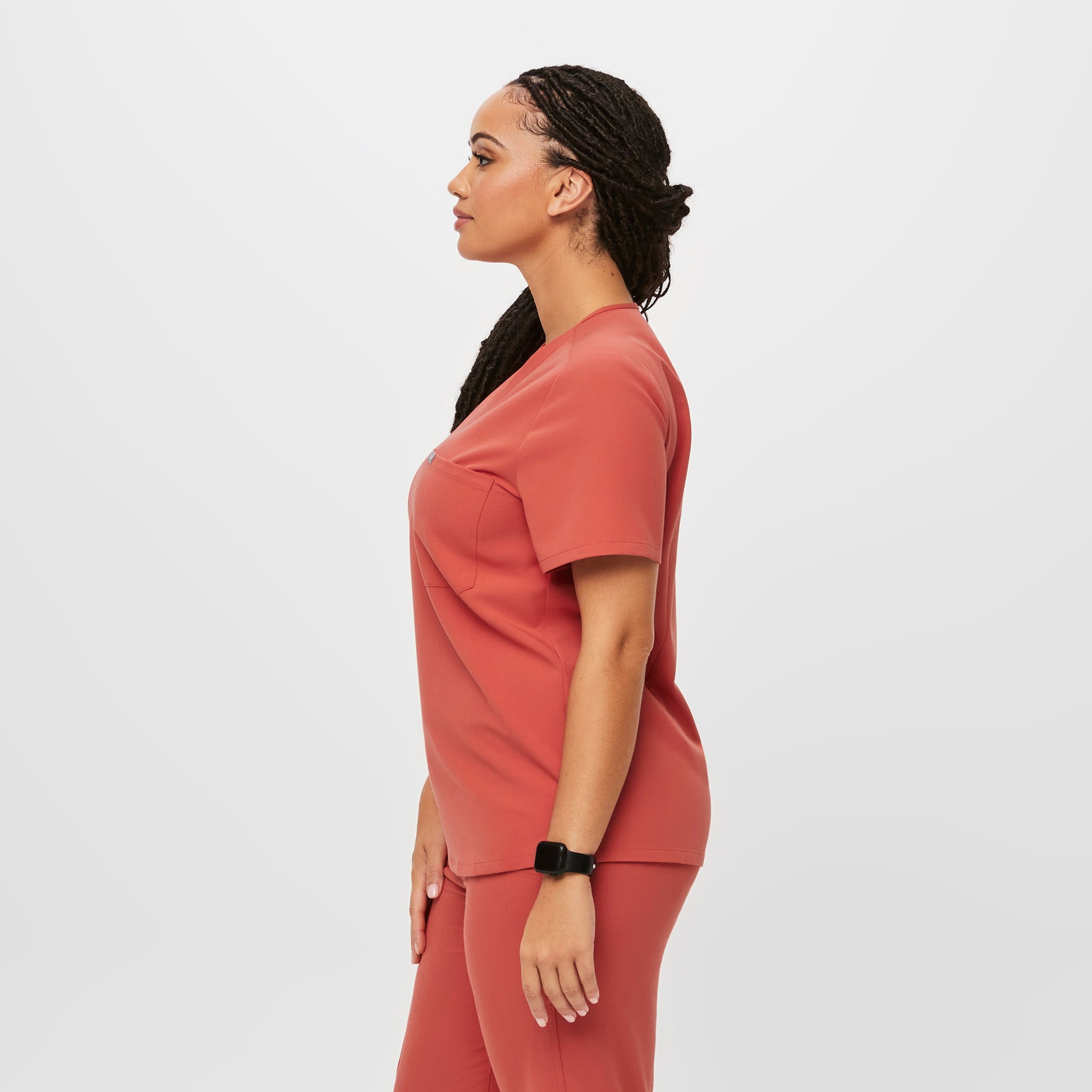 Women's Catarina One-Pocket Scrub Top™ - Clay · FIGS