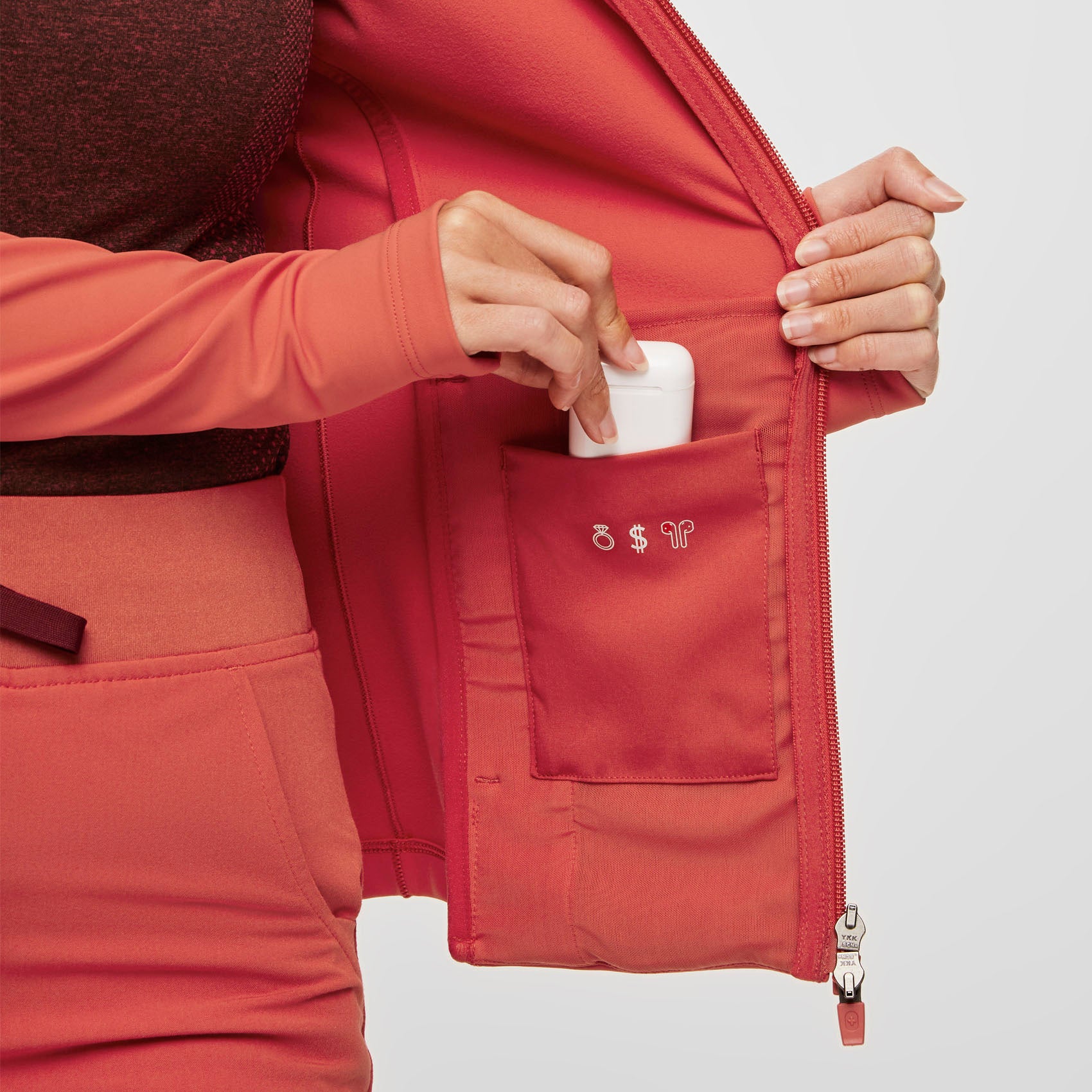 On-Shift ContourKnit Jacket™ - Clay · FIGS