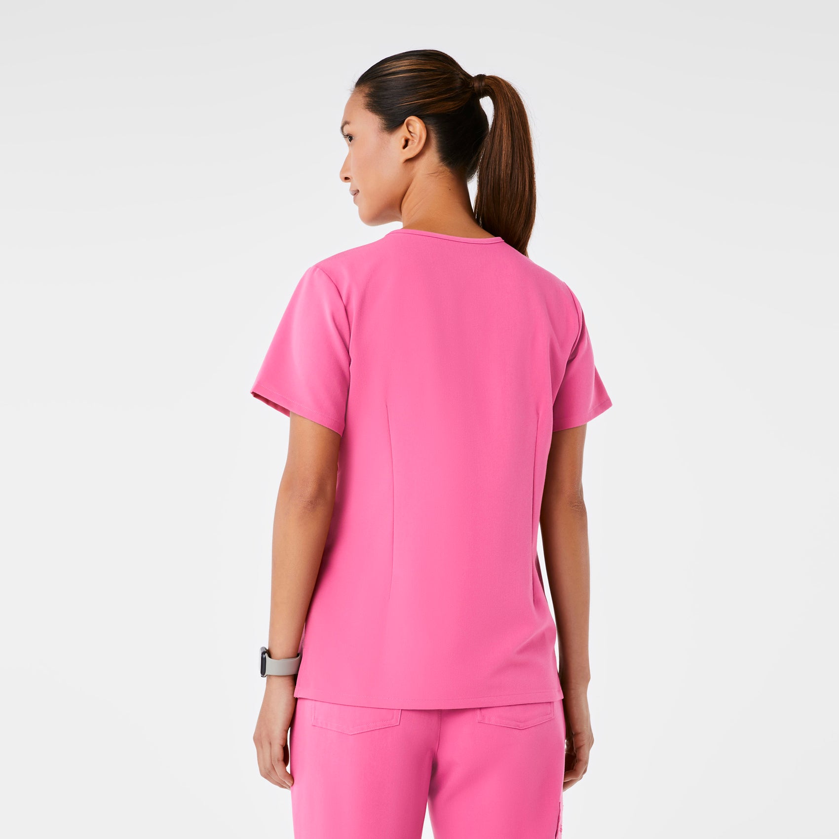 Women's Catarina One-Pocket Scrub Top™ - F*ing Pink · FIGS