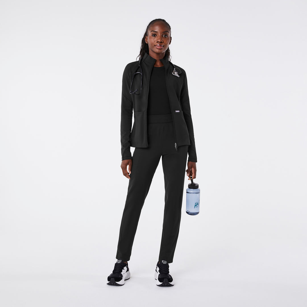 Women’s High Waisted ContourKnit Scrub Pants™ - Black · FIGS