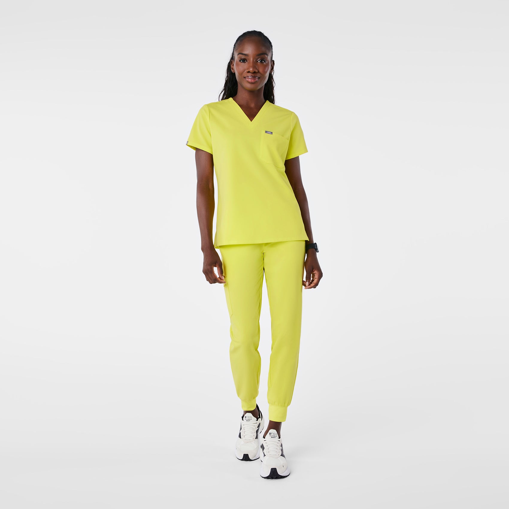 Women's Catarina One-Pocket Scrub Top™ - Serving Lime · FIGS