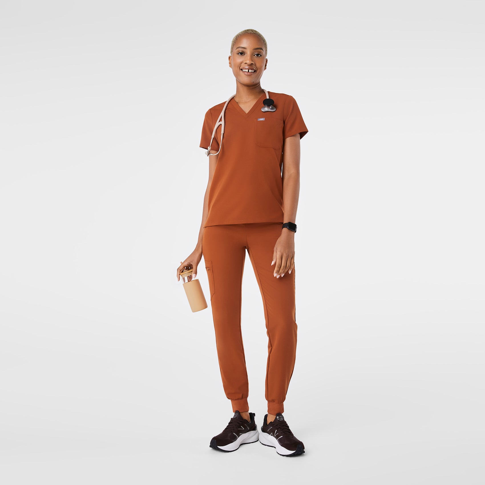 Women's Catarina One-Pocket Scrub Top™ - Dirty Chai · FIGS