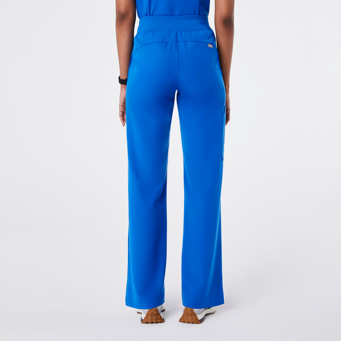 Women’s High Waisted Isabel Wide Leg Scrub Pants - Royal Blue · FIGS
