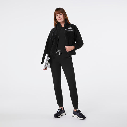 Women’s On-Shift High Pile Bomber Jacket™ - Black · FIGS