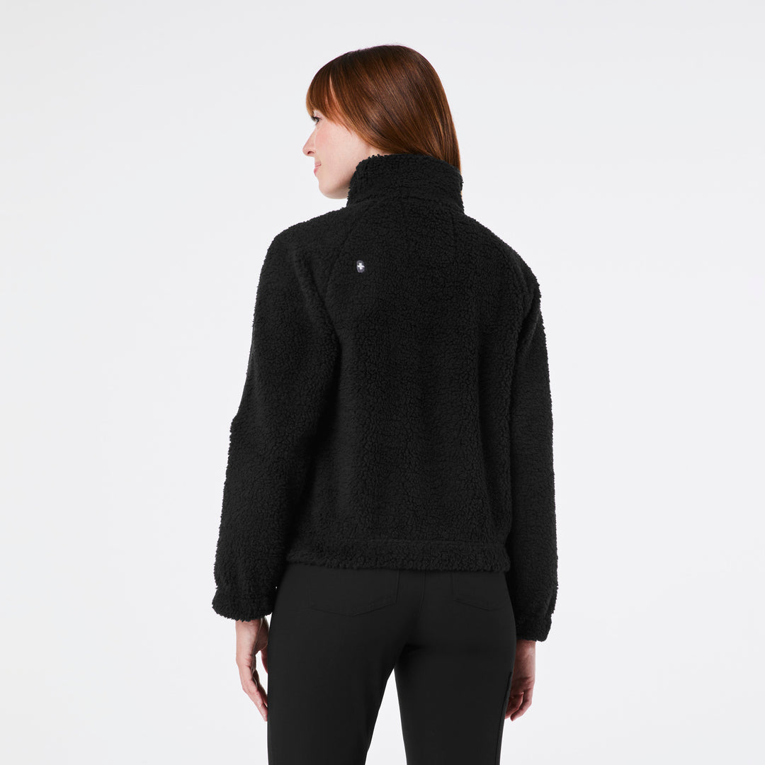 Women’s On-Shift High Pile Fleece Jacket™ - Black · FIGS