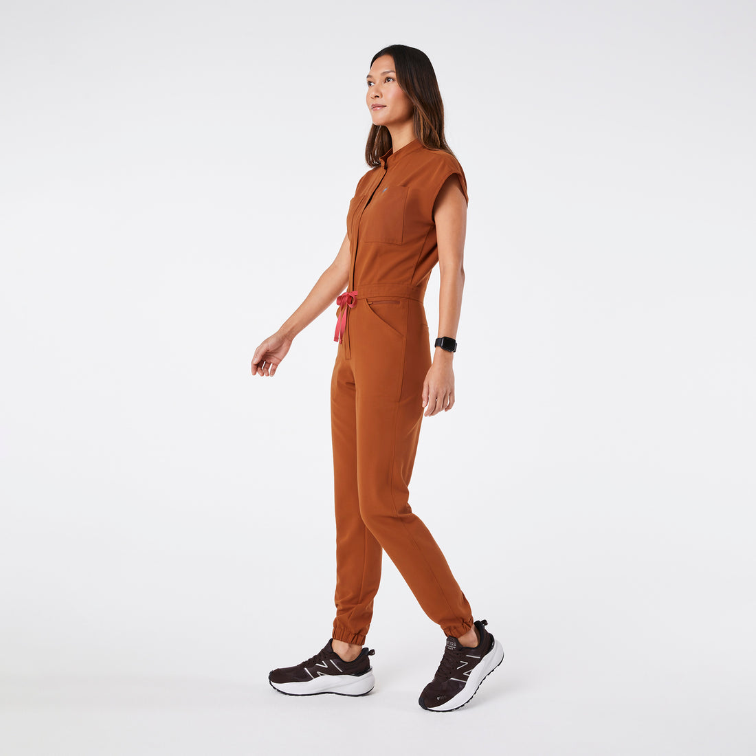 Women’s Rafaela Cargo ScrubJumpsuit™ - Dirty Chai · FIGS