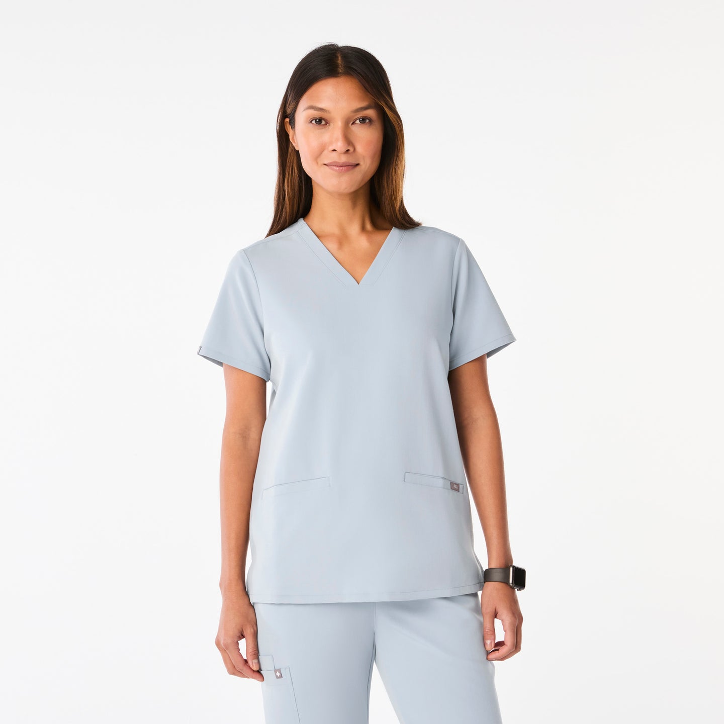Women's Dusty Blue Scrubs · FIGS