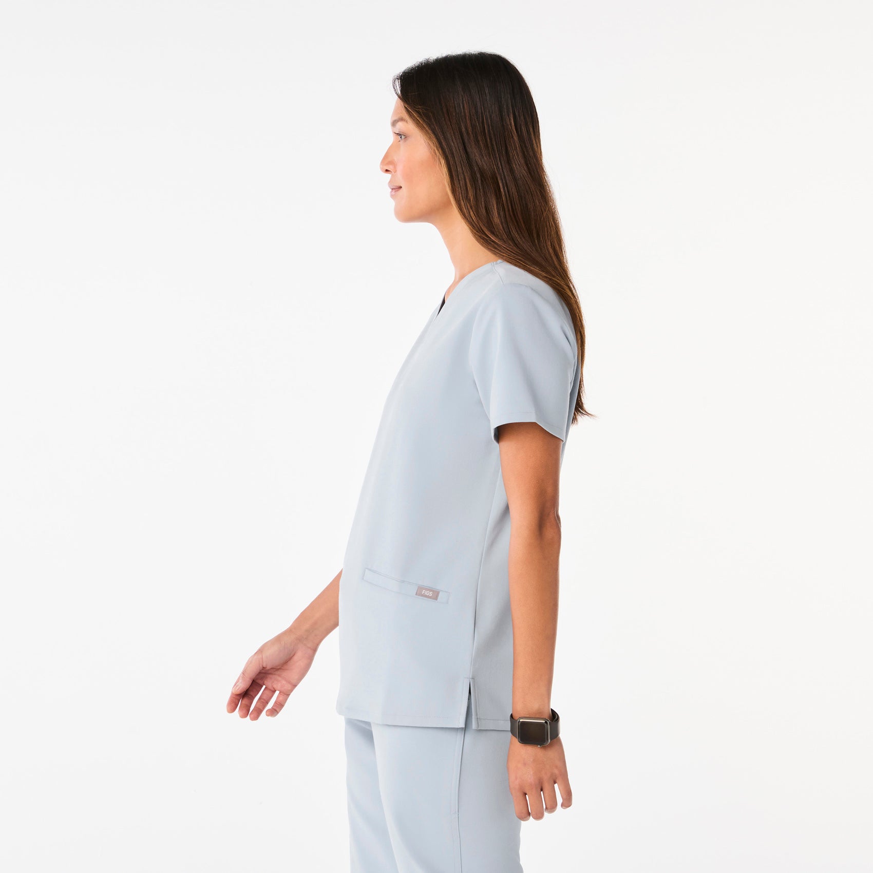 Women's Casma Three-Pocket Scrub Top™ - Dusty Blue · FIGS
