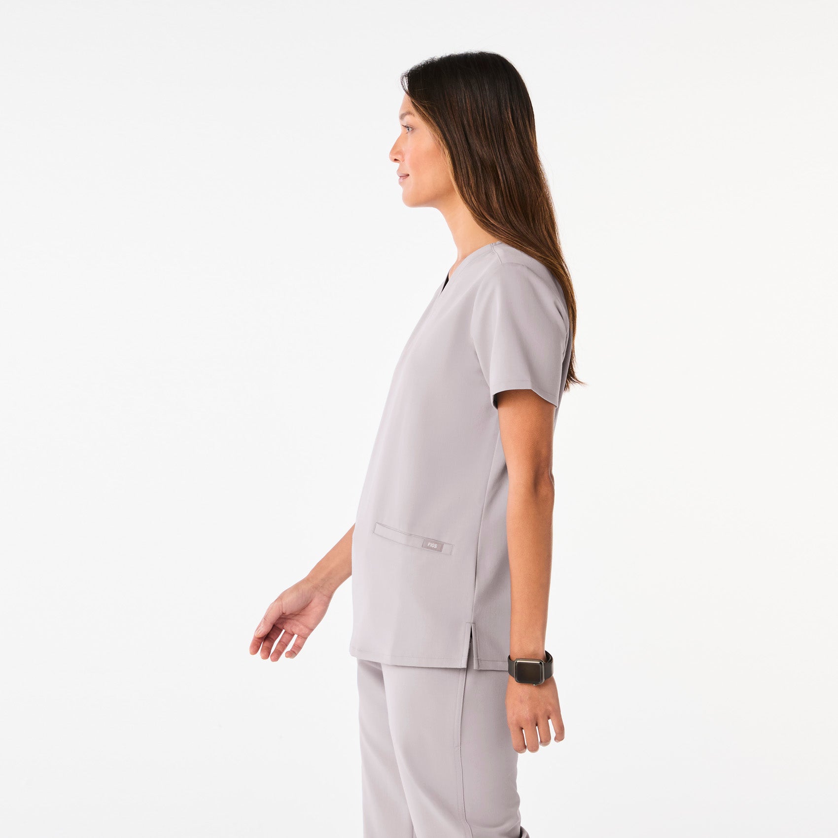 Women's Casma Three-Pocket Scrub Top™ - Slate · FIGS