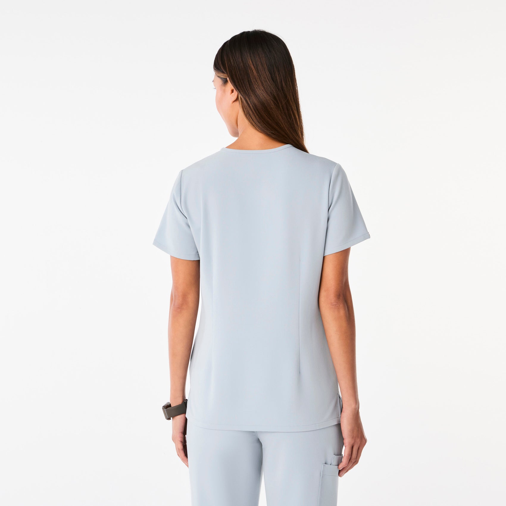 Women's Casma Three-Pocket Scrub Top™ - Dusty Blue · FIGS