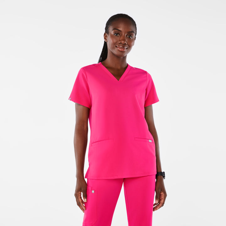 Womens Shocking Pink Scrubs · Figs