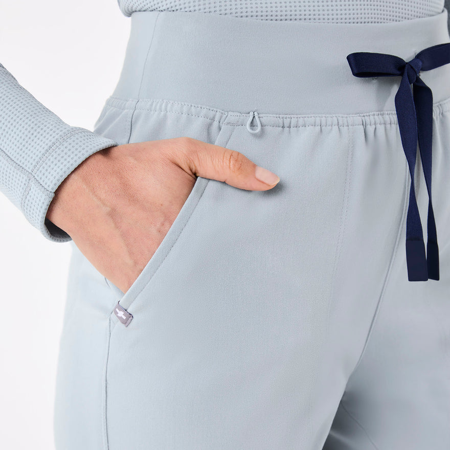 Women’s High Waisted Bristol Slim Tapered Scrub Pants - Dusty Blue · FIGS