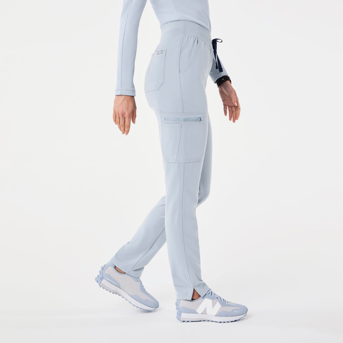 Women’s High Waisted Yola Skinny Scrub Pants™ - Dusty Blue · FIGS