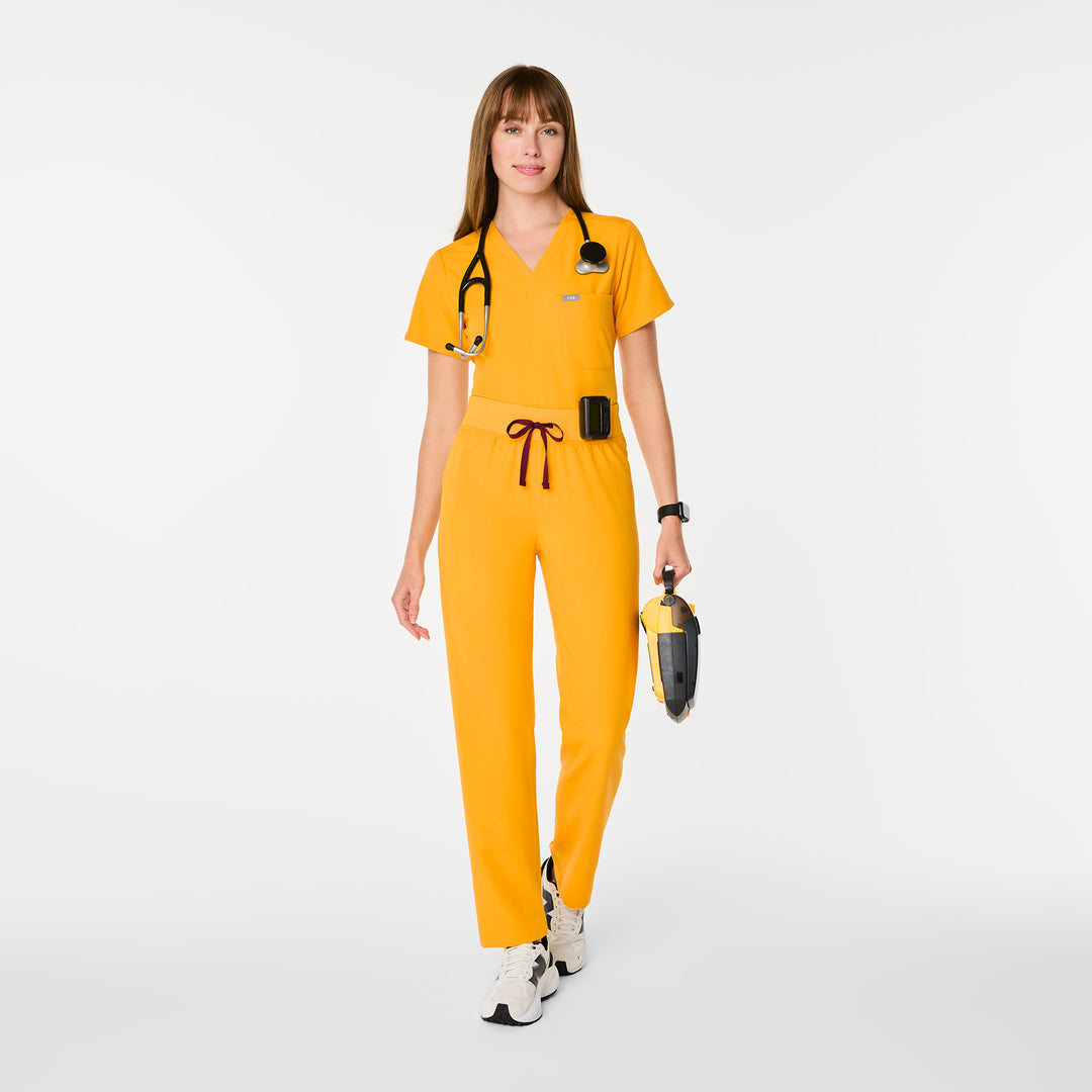 Women’s High Waisted Livingston Scrub Pants™ - Emergency Yellow · FIGS
