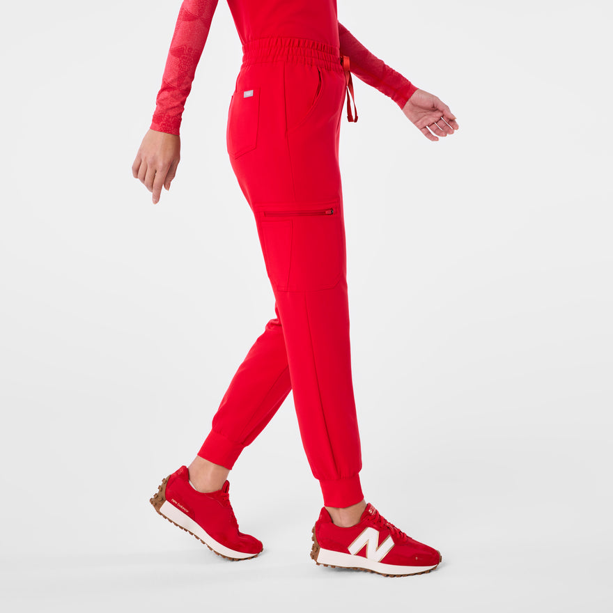 Women’s High Waisted Uman Relaxed Jogger Scrub Pants - Pop Red · FIGS
