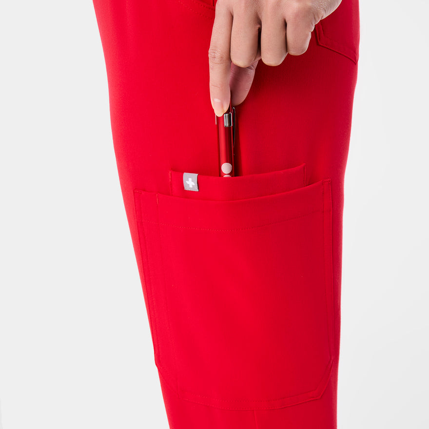 Women’s High Waisted Uman Relaxed Jogger Scrub Pants - Pop Red · FIGS
