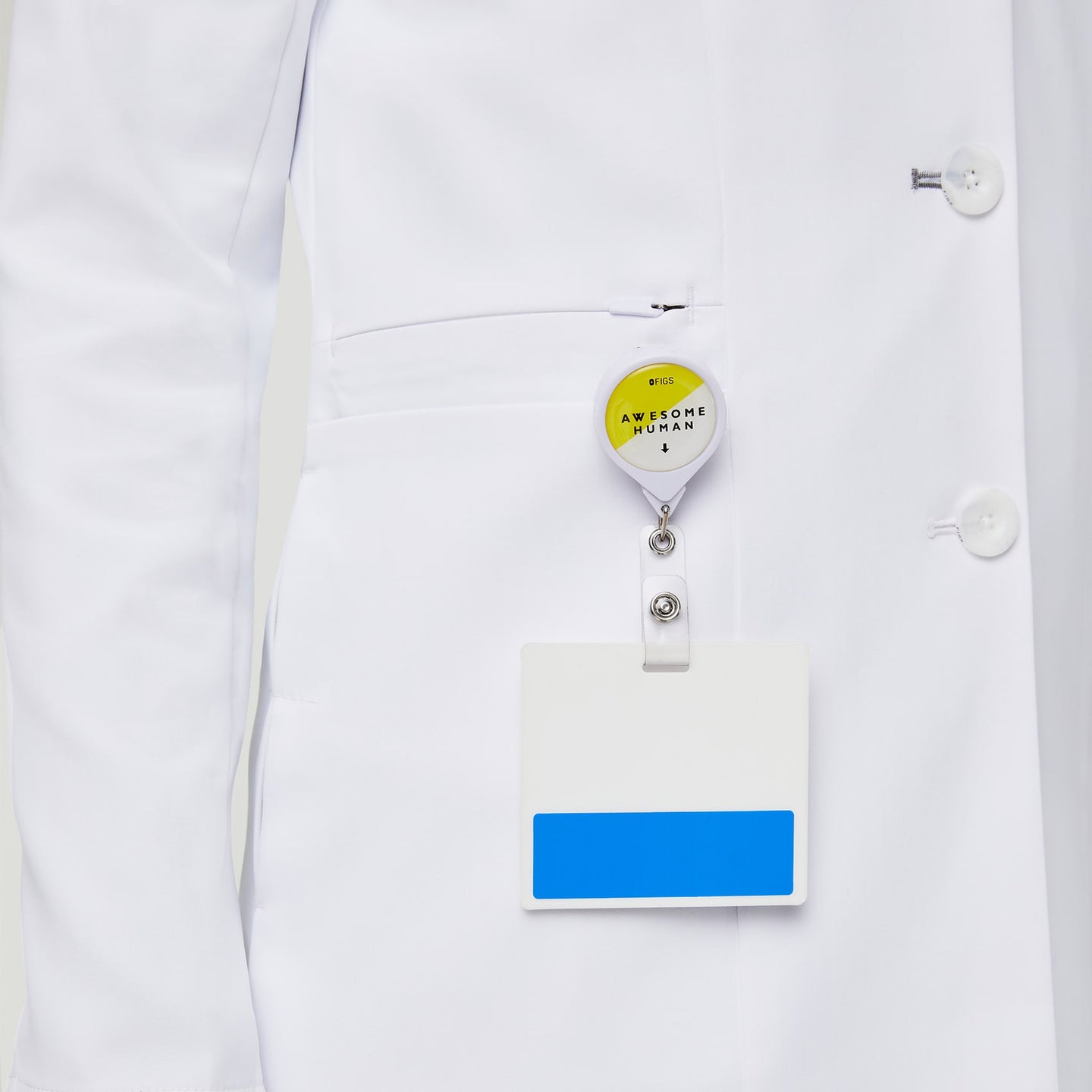 Women’s Bellevue Slim Long Lab Coat - White · FIGS