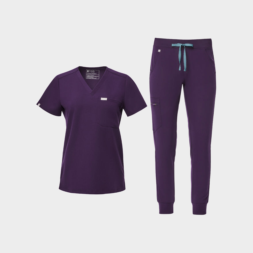 Women's Purple Jam Scrubs · FIGS