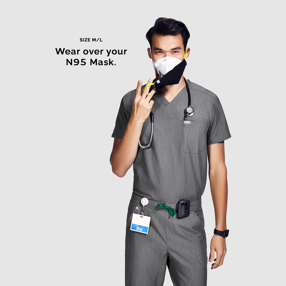 FIONx™ Core Face Mask - Black · FIGS