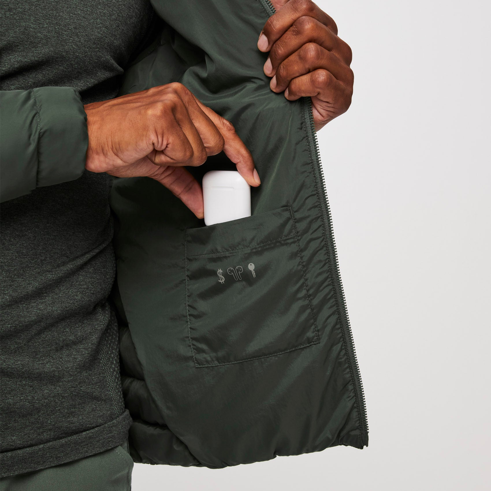 Men’s On-Shift Packable Puffer Jacket™ - Moss · FIGS