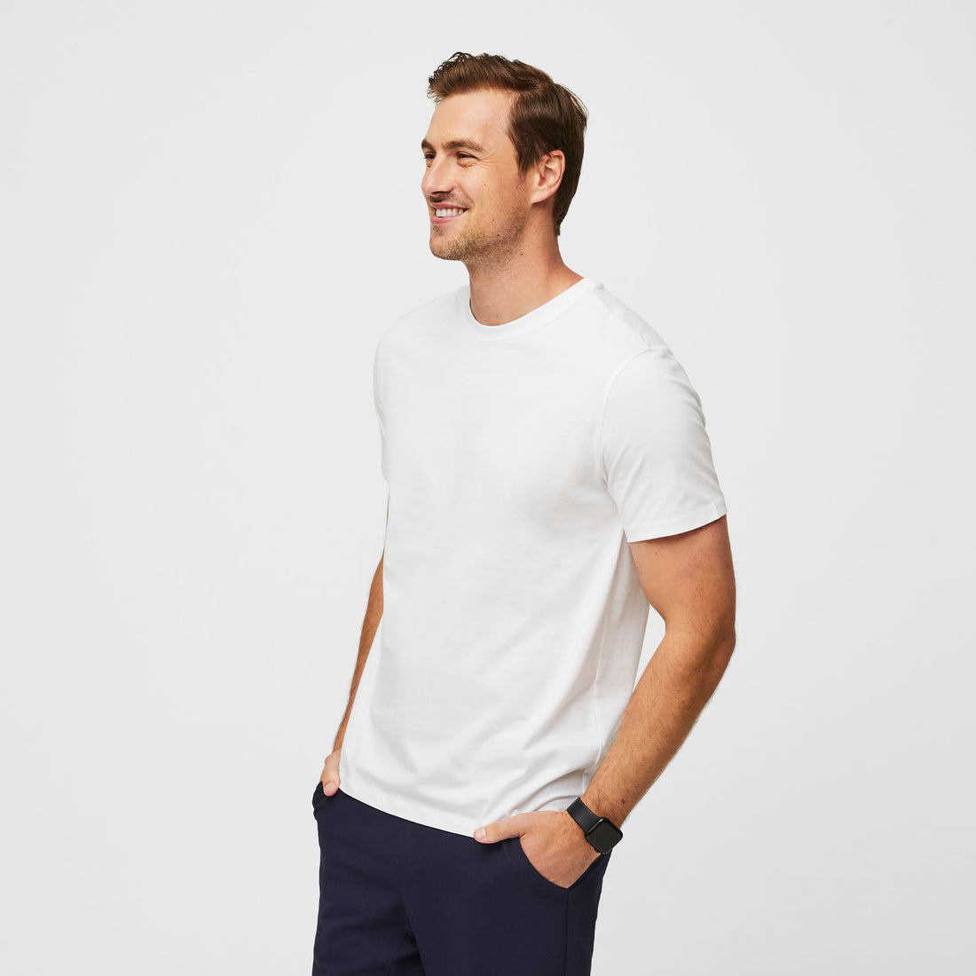 Men’s Supersoft Shortsleeve Underscrub - White · FIGS