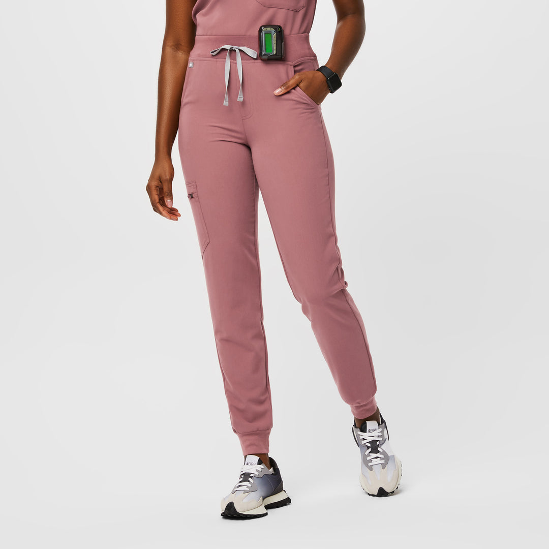 Women’s High Waisted Zamora™ Jogger Scrub Pants - Mauve · FIGS