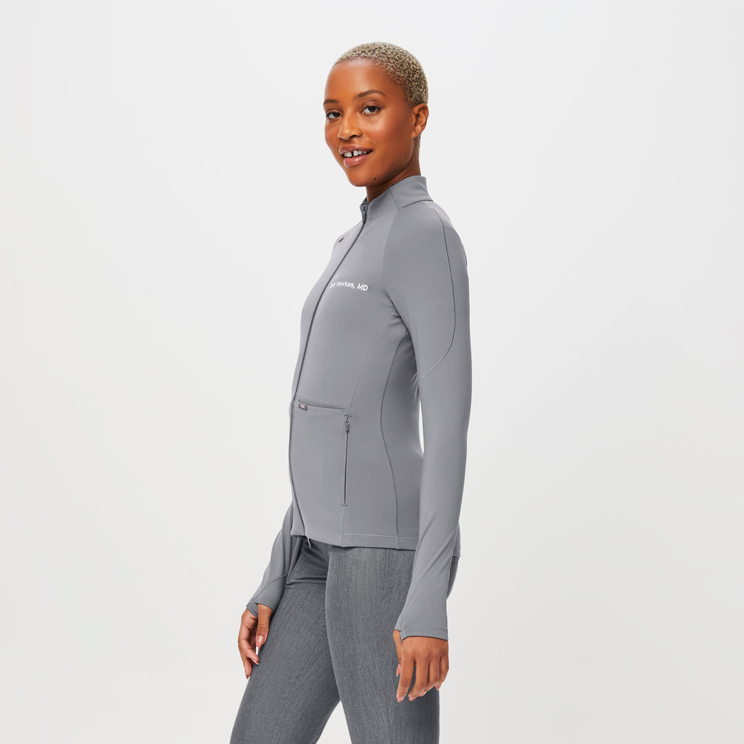 Women's ContourKnit Scrub Jacket™ - Graphite · FIGS