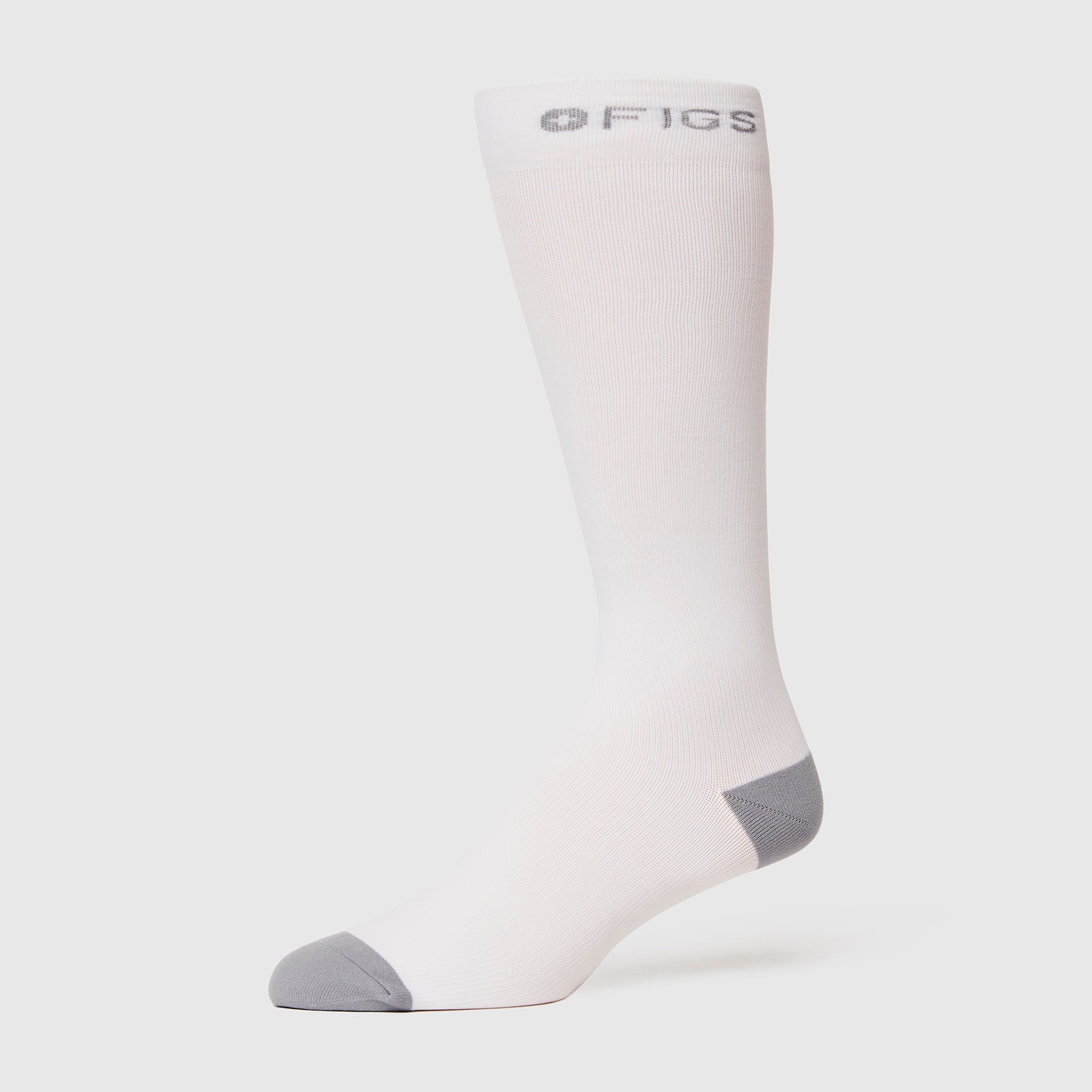 Men's Solid Compressions Socks - White · FIGS