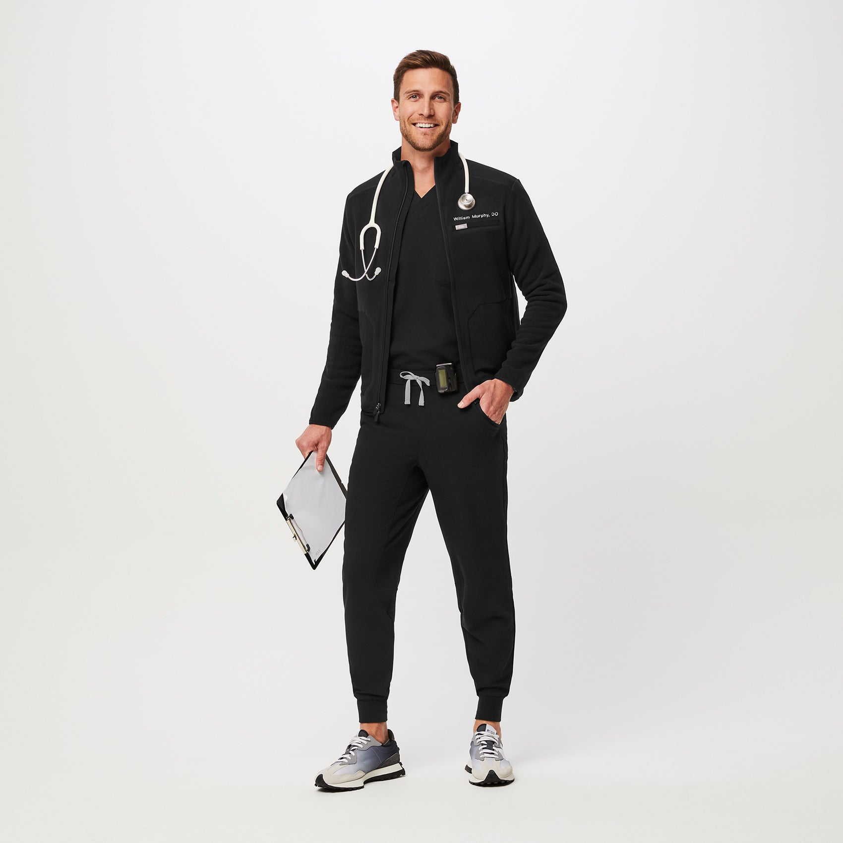 Men's On-Shift Fleece Jacket™ - Black · FIGS