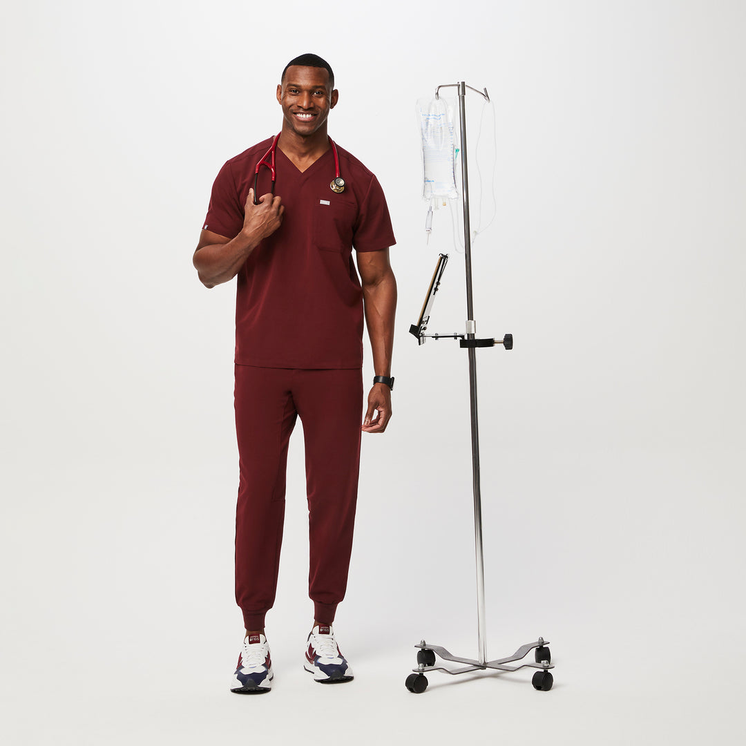 Men's Burgundy Scrubs | FIGS