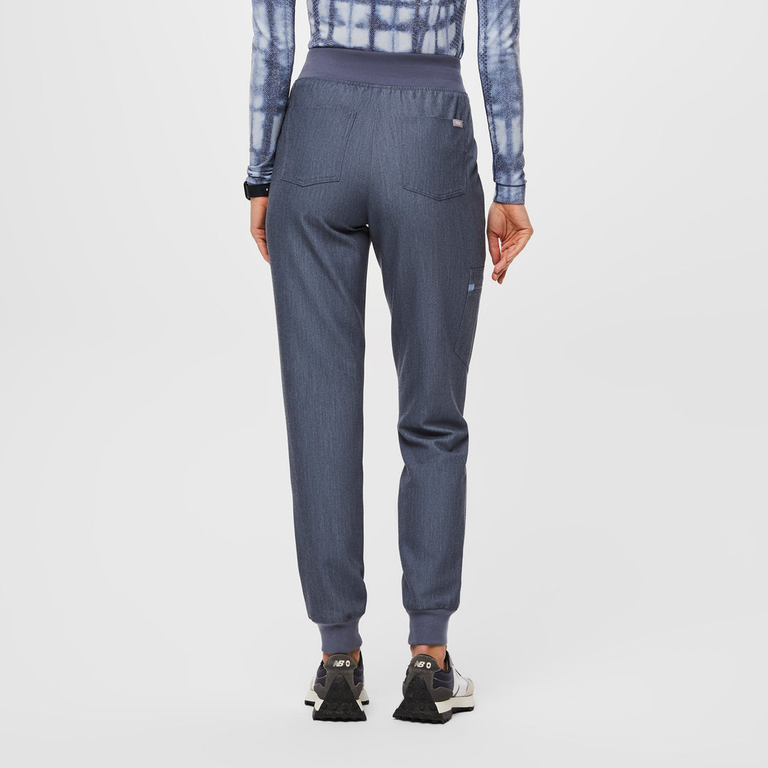 Women’s High Waisted Zamora Jogger Scrub Pants™ - Heather Denim · FIGS