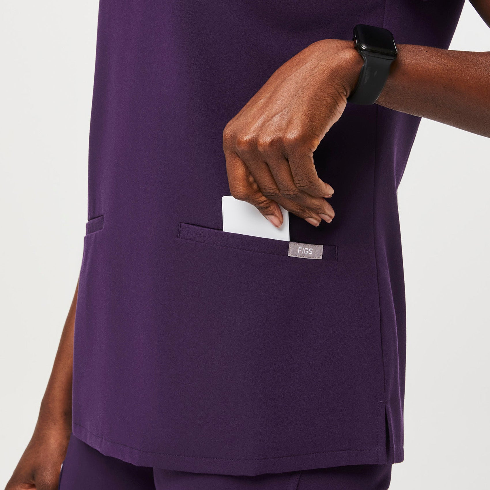Women's Casma Three-Pocket Scrub Top™ - Purple Jam · FIGS