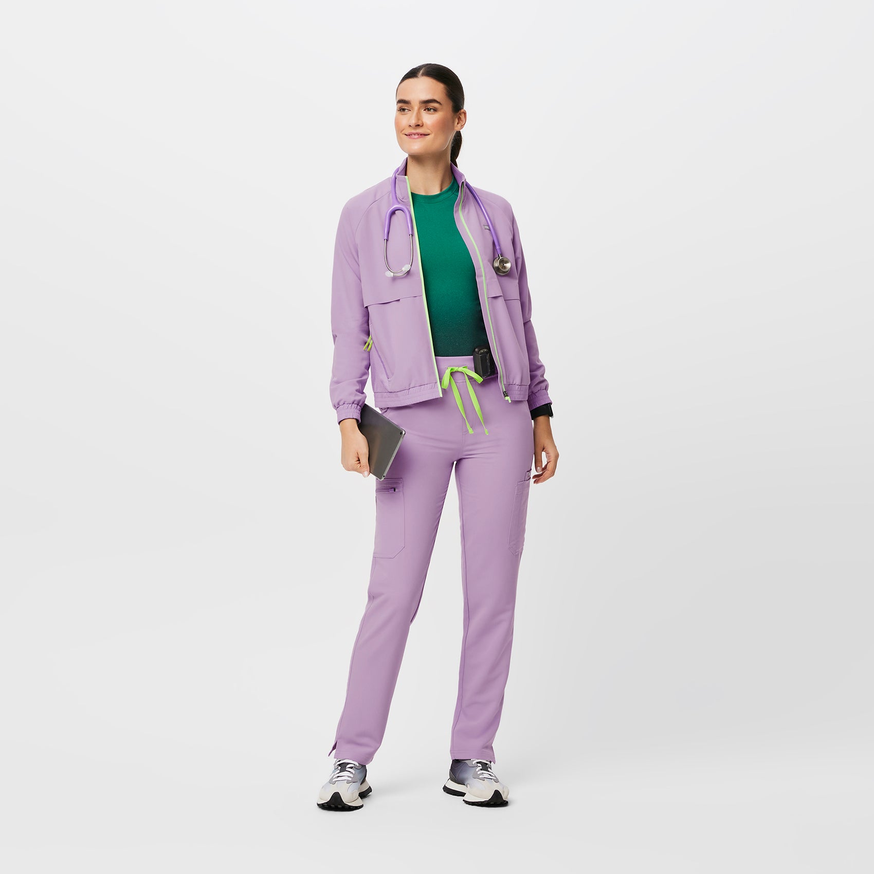 Women’s High Waisted Yola Skinny Scrub Pants™ - Lavender Dew · FIGS