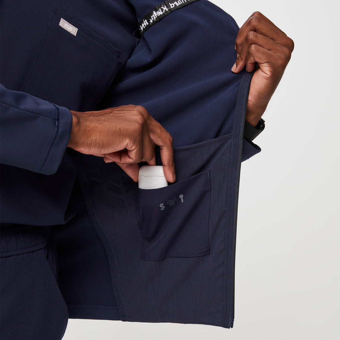 On-Shift ContourKnit Jacket™ - Navy · FIGS