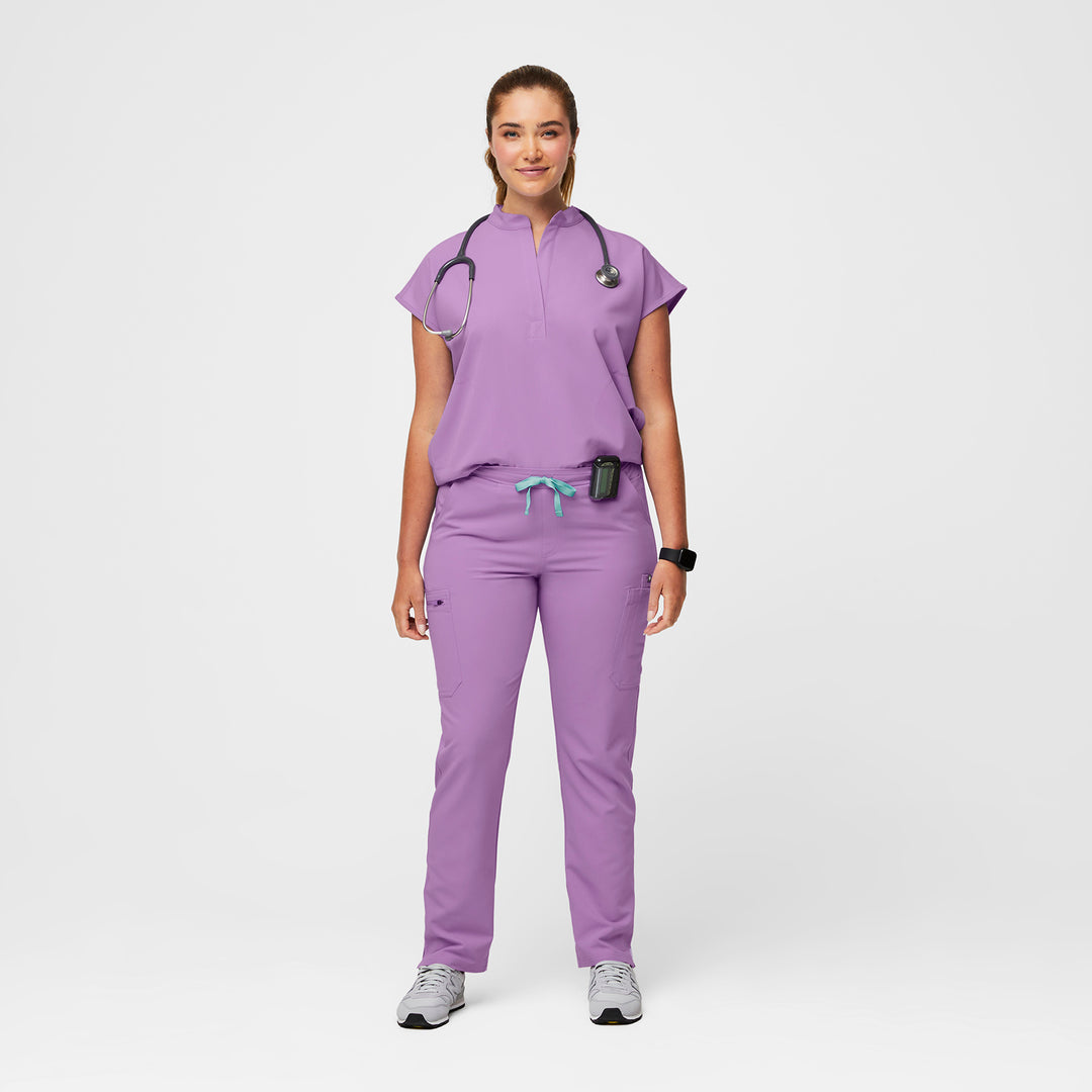 Women's Rafaela™ Oversized Scrub Top - Lilac Dawn · FIGS