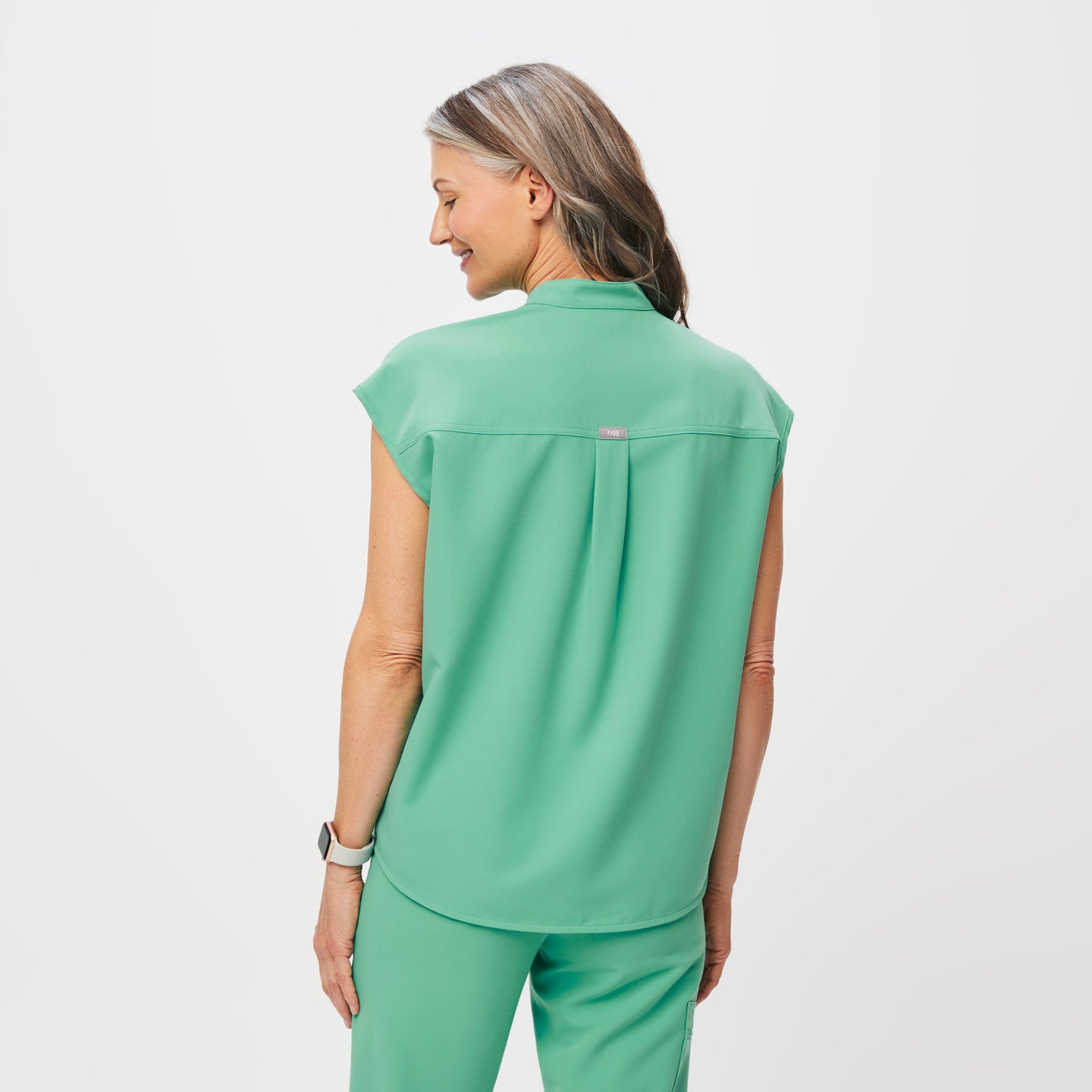Women's Rafaela Oversized Scrub Top™ - Surgical Green · FIGS